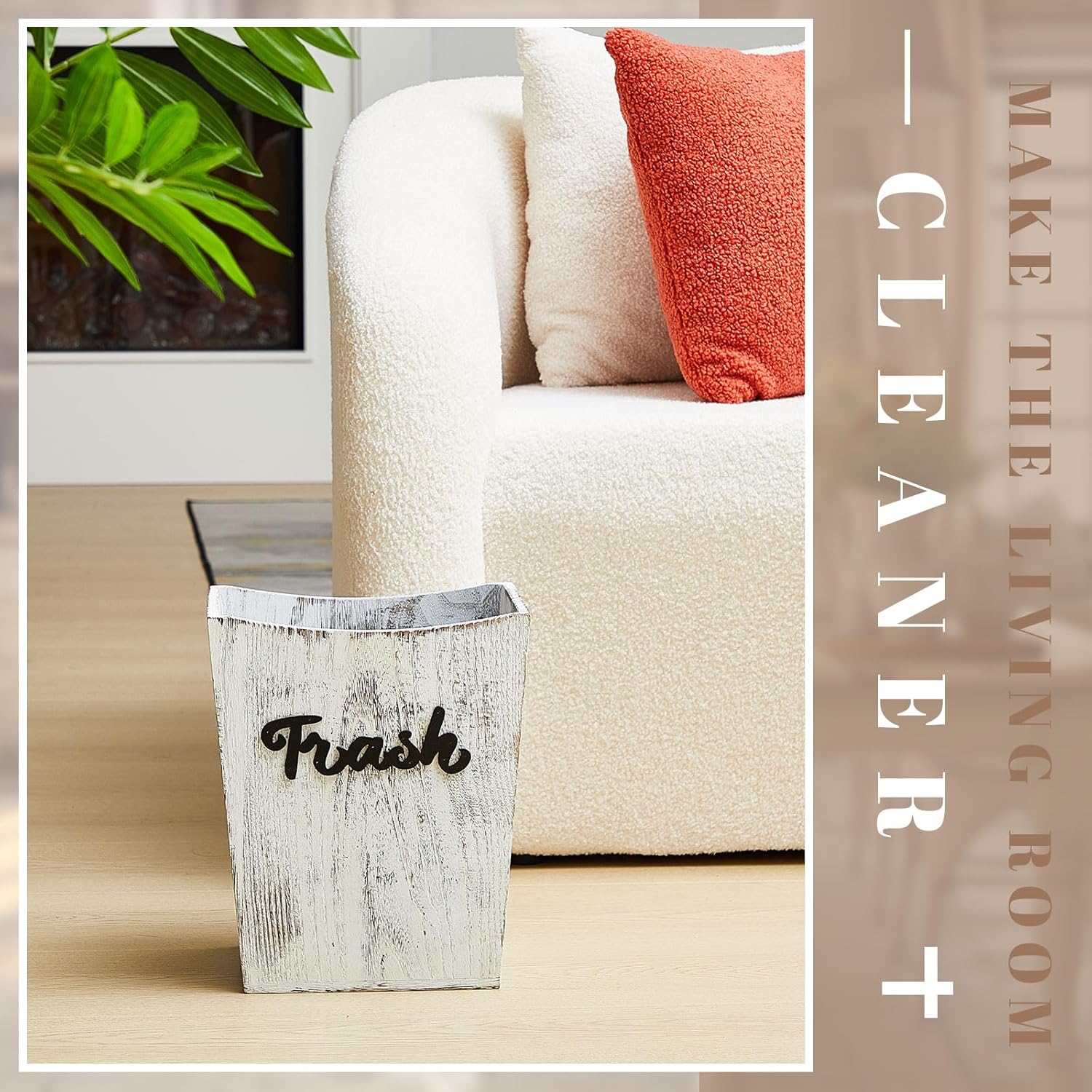 Maxcheck Wood Trash Can Review - Fresh Space Decor