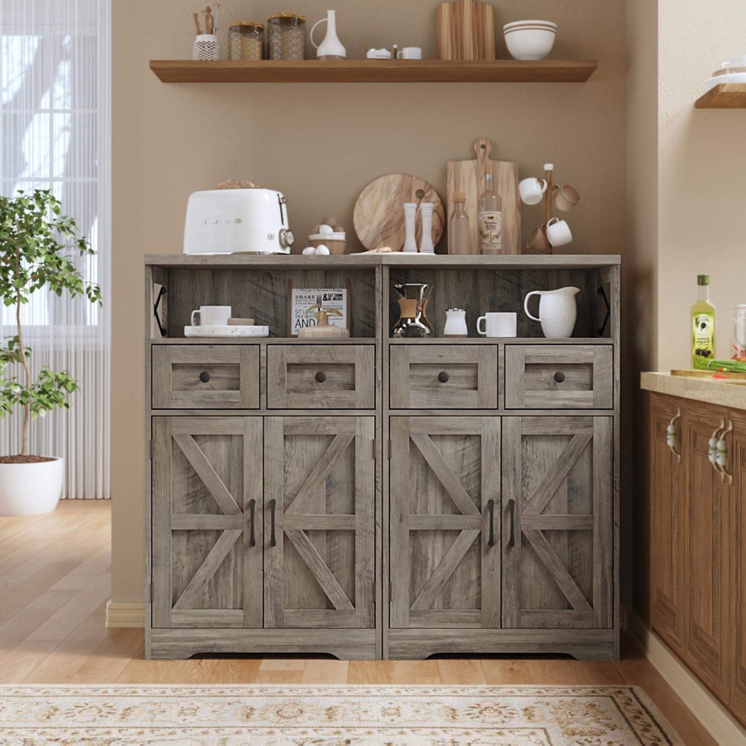 Farmhouse Storage Cabinet: Stylish & Functional Solution - Fresh Space ...