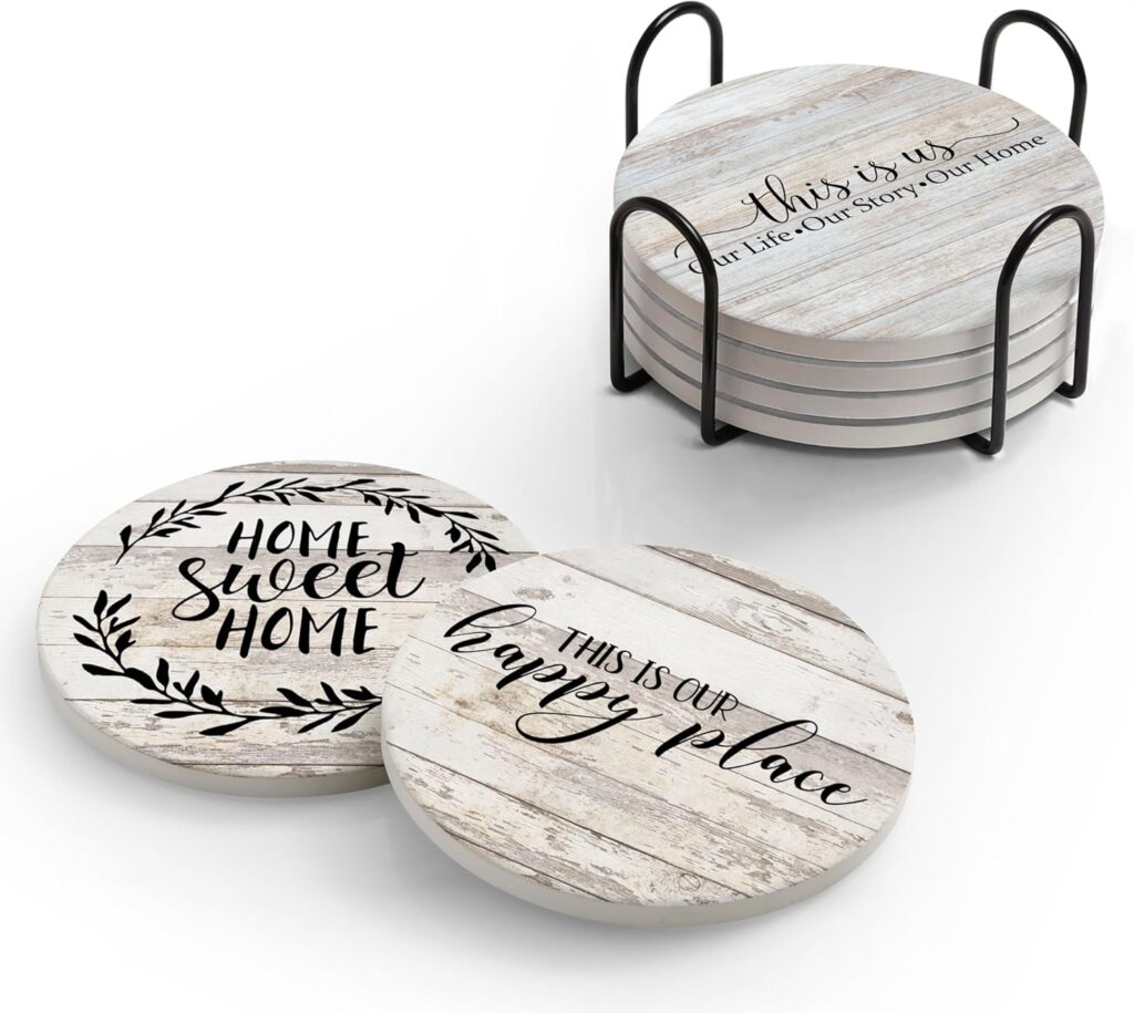 Coasters for Drinks Set Review - Fresh Space Decor
