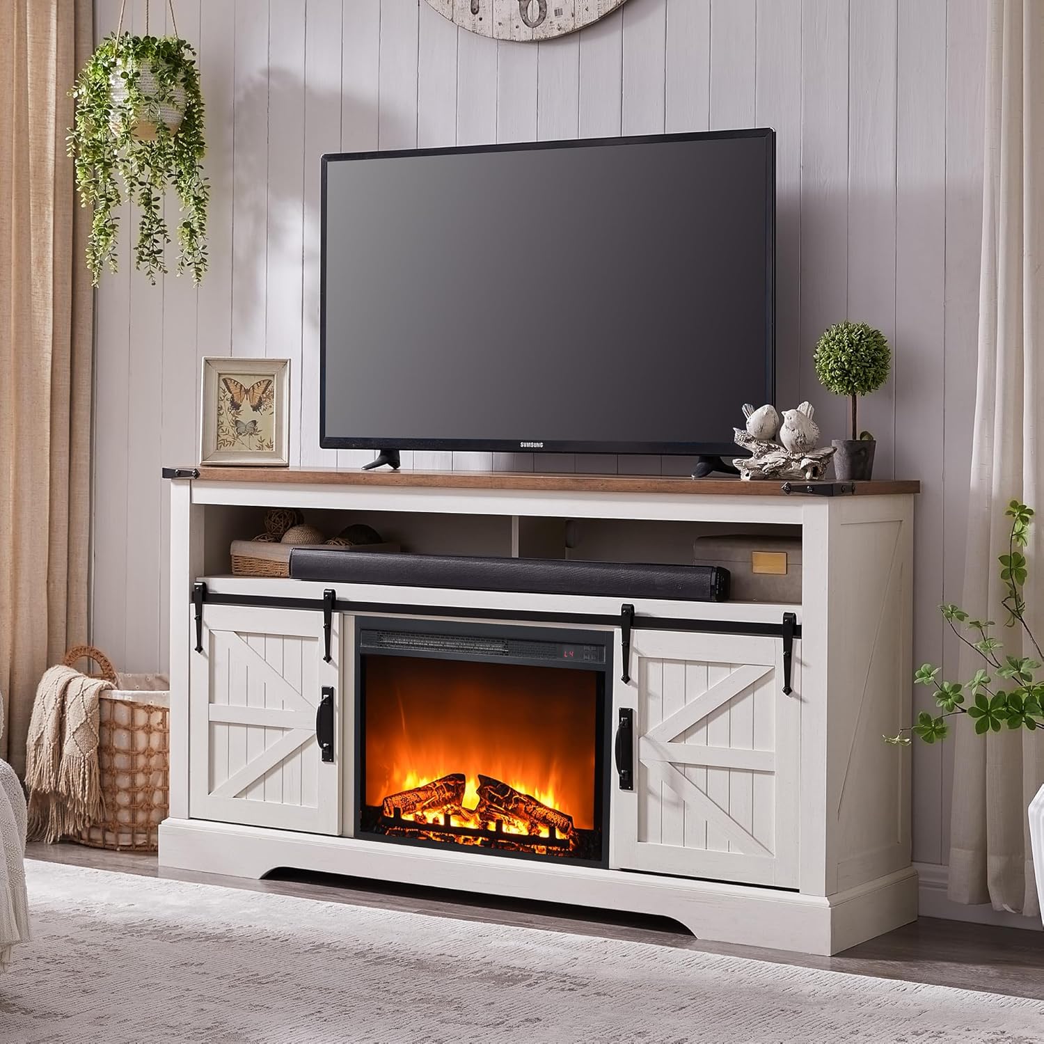 OKD Fireplace TV Stand Review - Fresh Space Decor