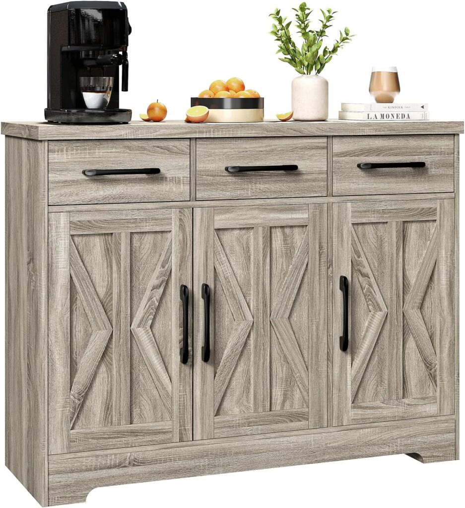 Farmhouse Sideboard Buffet Cabinet Review - Fresh Space Decor